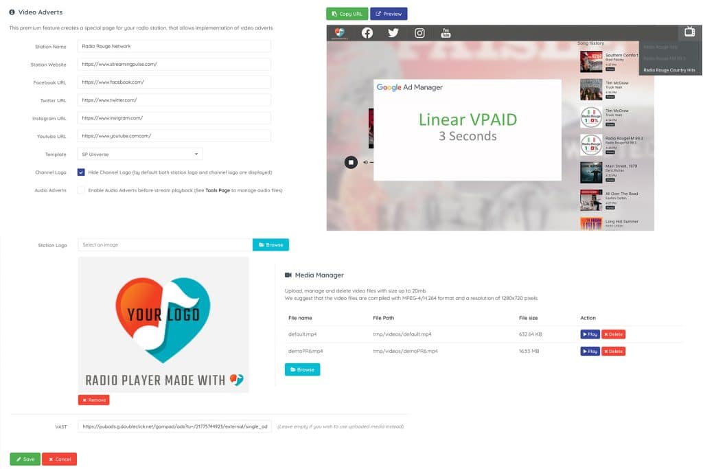 Radio VAST Tag integration - Streaming Pulse Inc.